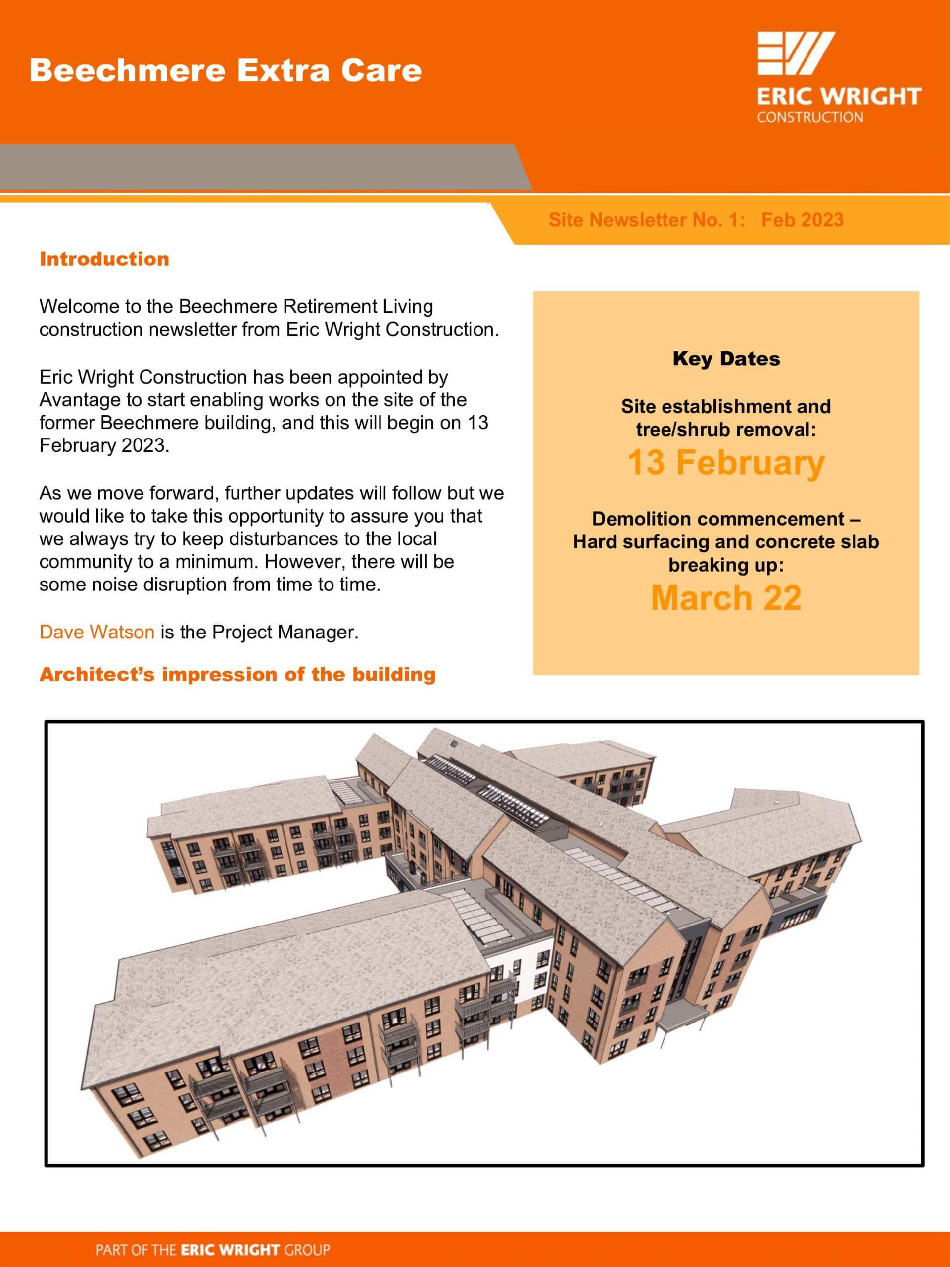 Beechmere Extra Care Site Newsletter February 2023 – Cllr James Pratt ...