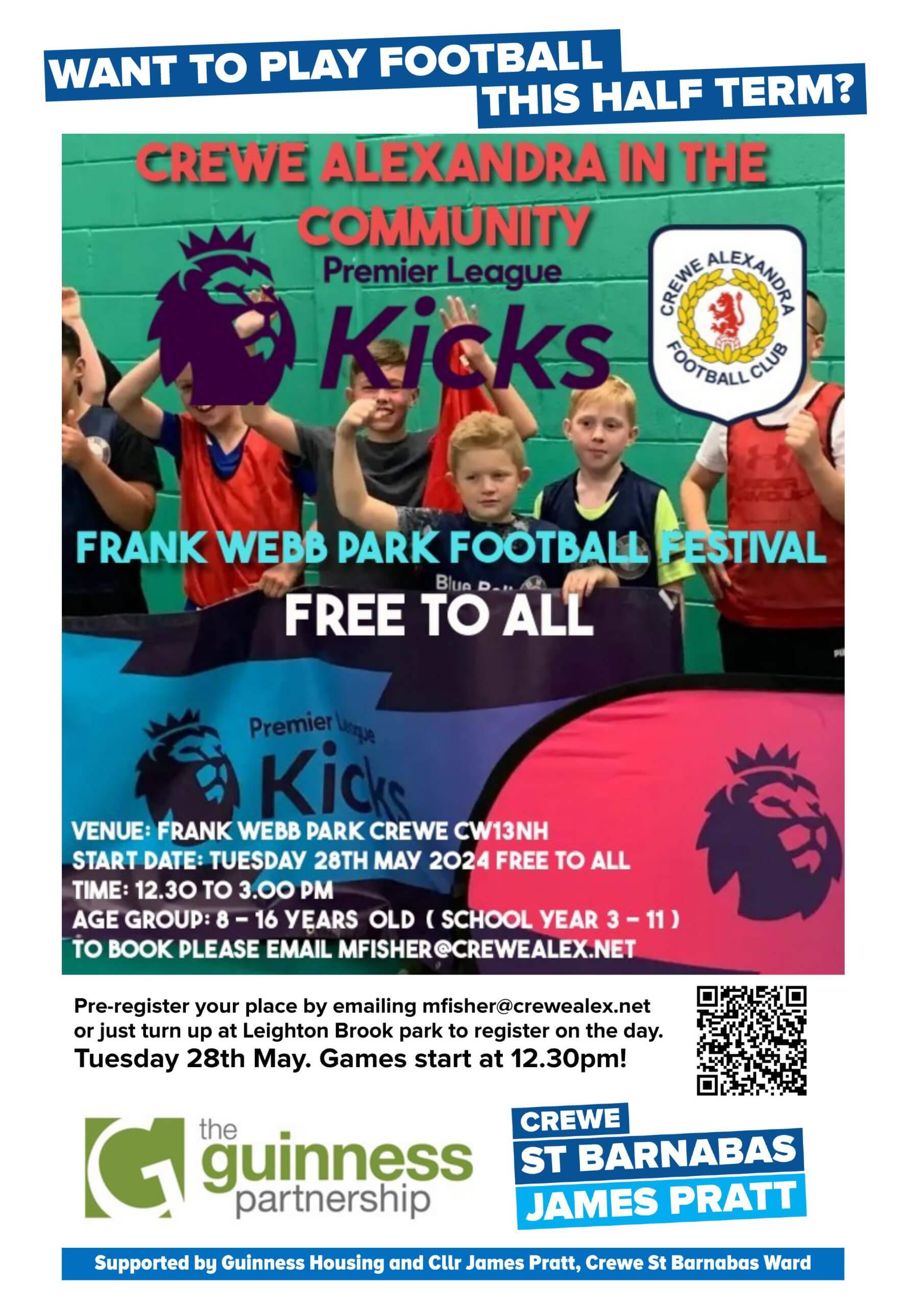 FRANK WEBB FOOTBALL FESTIVAL Tuesday 28th May 2024 – Cllr James Pratt ...