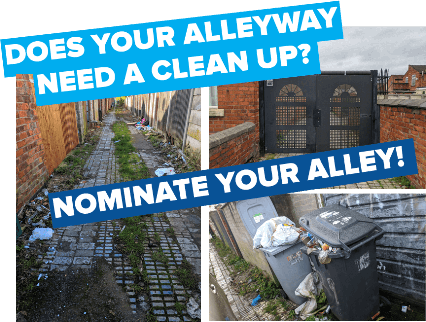 Cleaner Crewe – Nominate your alleyway for a clean up project – Cllr ...