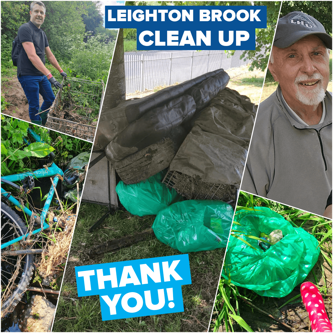 Leighton Brook Clean-Up – Community in Action – Cllr James Pratt | St ...
