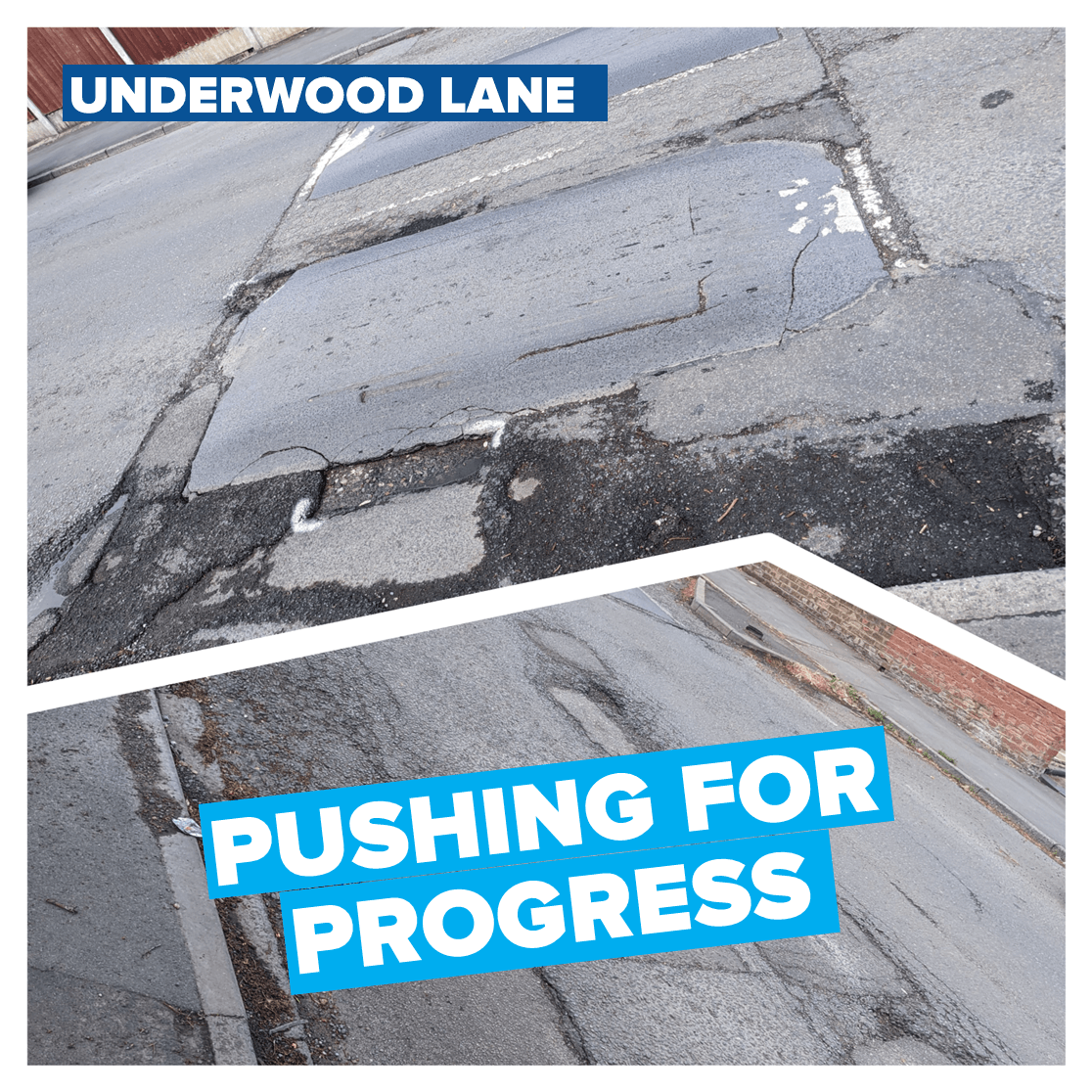 Fixing our roads in Crewe – Underwood Lane – Cllr James Pratt | St Barnabas